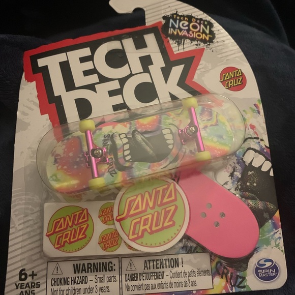 Tech Deck | Toys | Tech Deck Neon Invasion Santa Cruz Skate Finger Moc ...